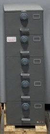 NSN#7110-01-029-0389, Class 6 (5) drawer, Legal Size, Multi Lock, Gray ...